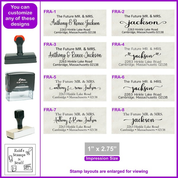 Mr and Mrs Stamp - Etsy