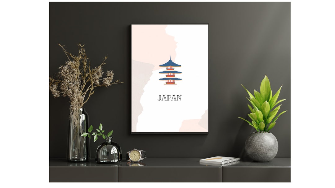 A4 Japan Travel Poster | Digital Download | Japan Digital Print - Etsy