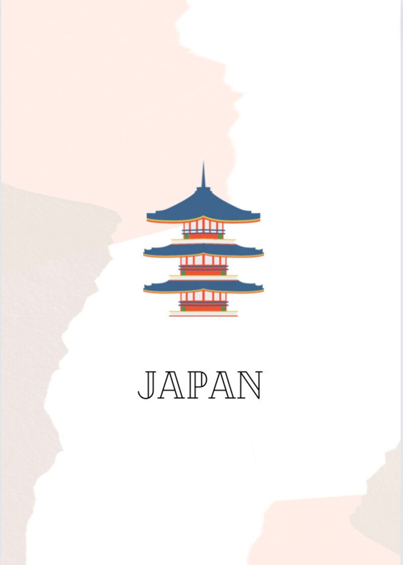 A4 Japan Travel Poster | Digital Download | Japan Digital Print - Etsy