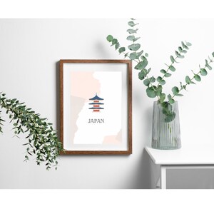 A4 Japan Travel Poster | Digital Download | Japan Digital Print - Etsy