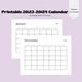 2023-2024 Calendar, Printable, Minimal Simple Calendar, 11 X 8.5 Inches ...