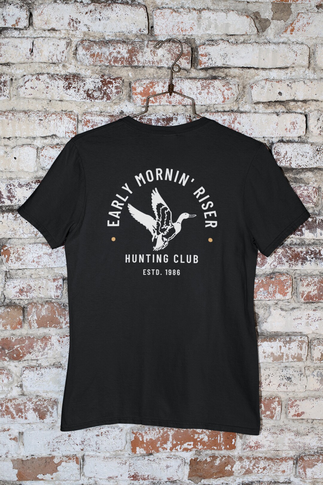 Early Mornin' Riser Hunting Club - Flying Mallard - Unisex Jersey Short ...