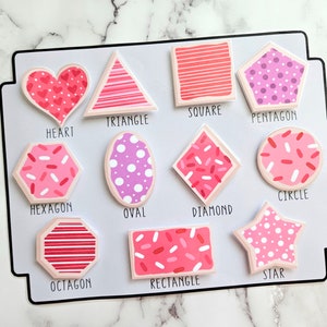 Valentine Cookie Shape Sorting Activity: Preschool Printable (digital ...