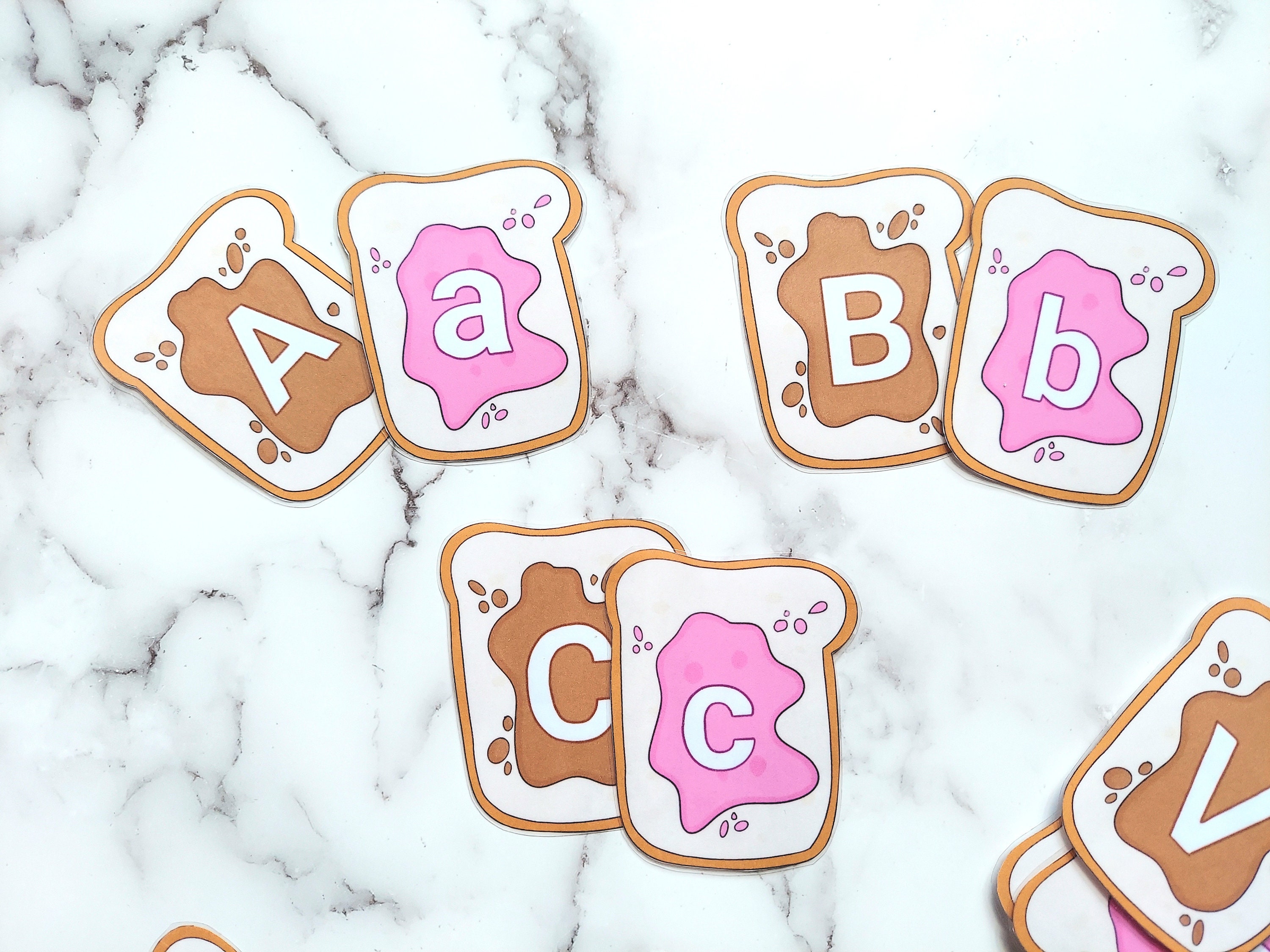 PB&J Alphabet Matching - Upper Case and Lower Case Letters - Peanut ...