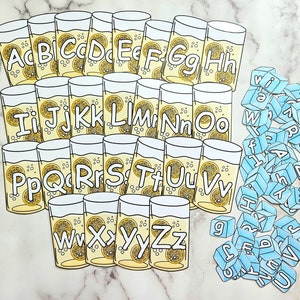 Lemonade and Ice Cube Alphabet Matching - Upper Case and Lower Case ...