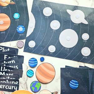 Solar System Matching Printable and Flash Cards - Early Learning ...
