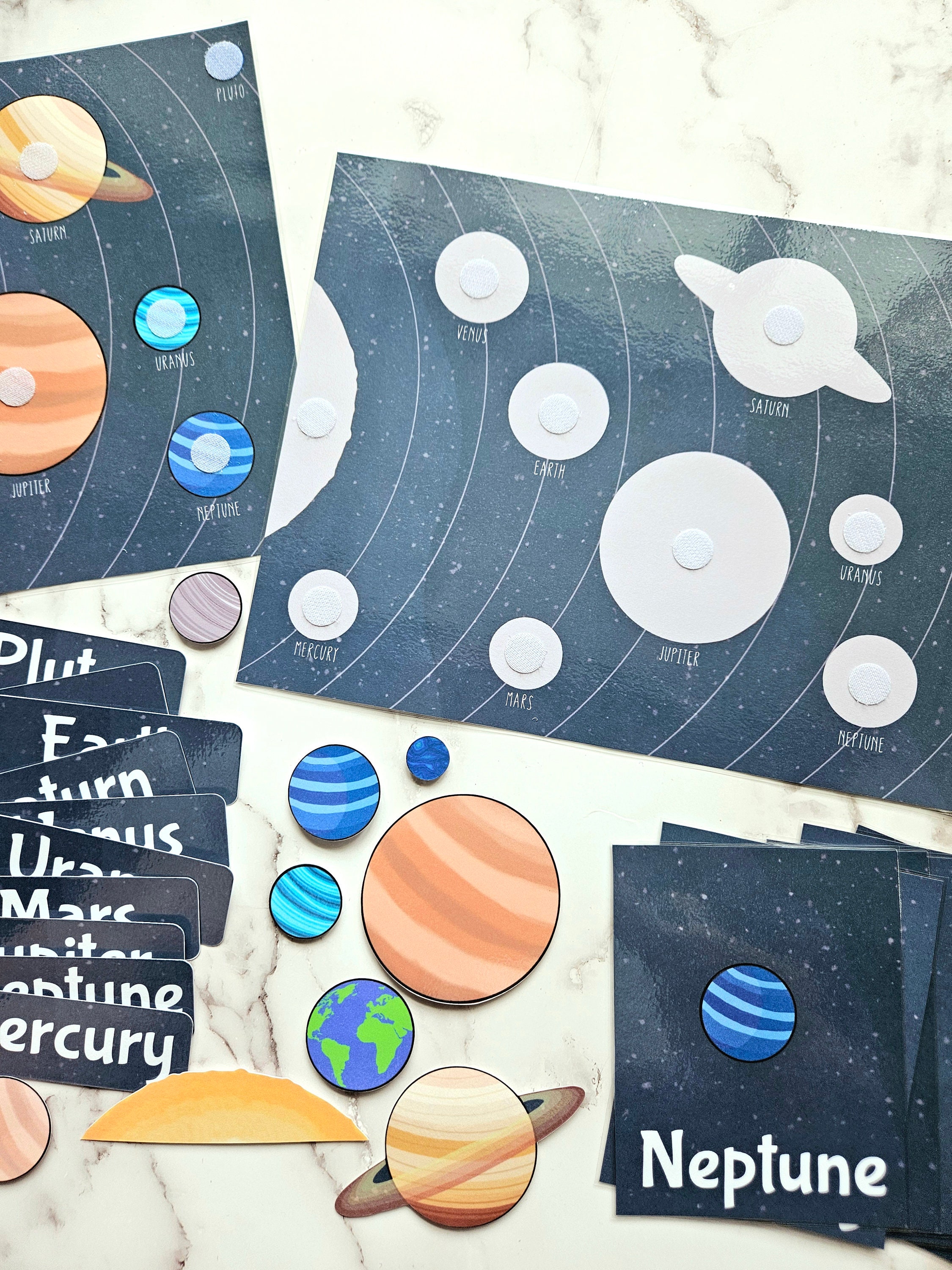 Solar System Matching Printable and Flash Cards - Early Learning ...