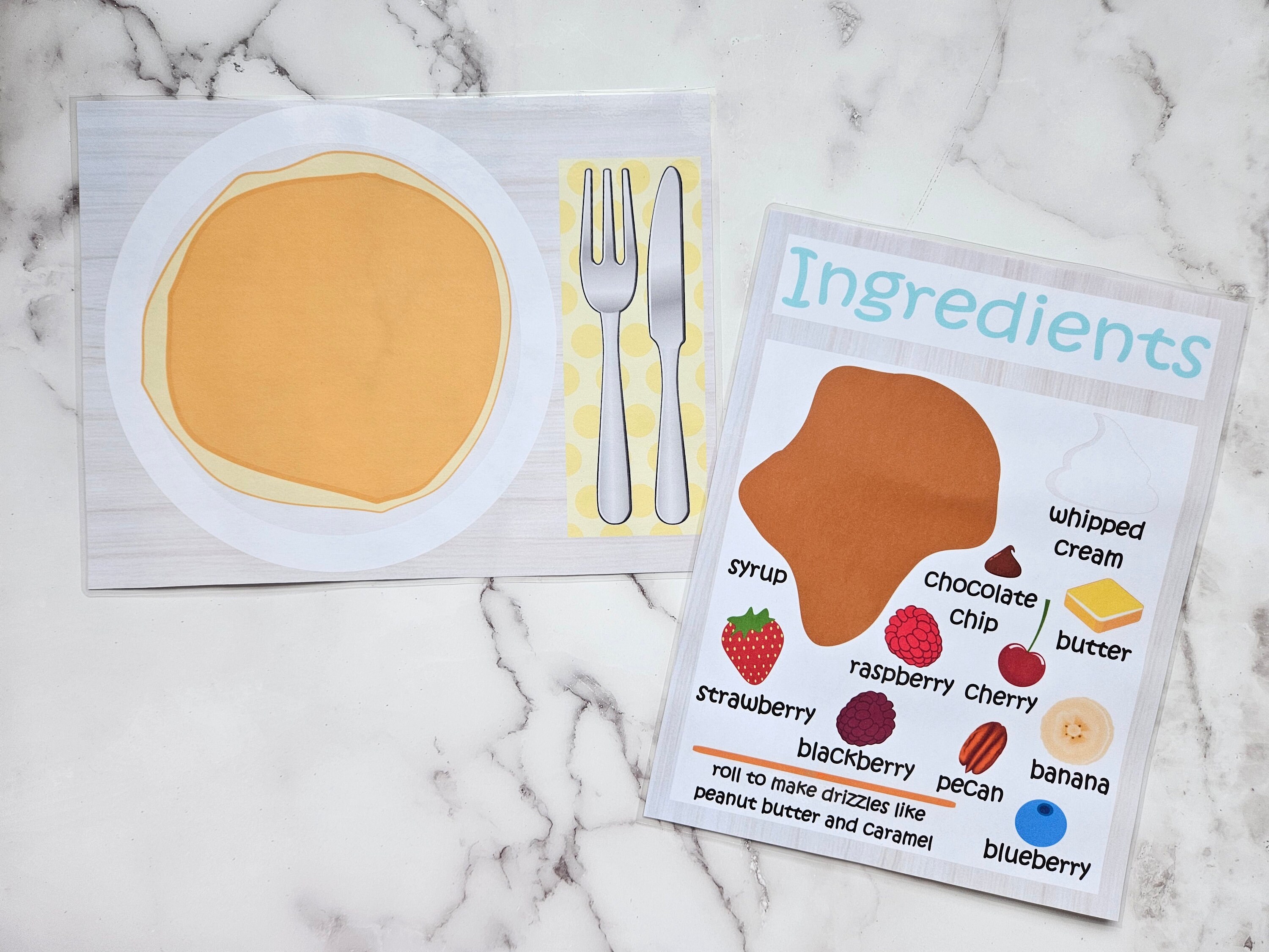 Pancake Play Dough Mat - Early Learning - Preschool Learning - Digital ...
