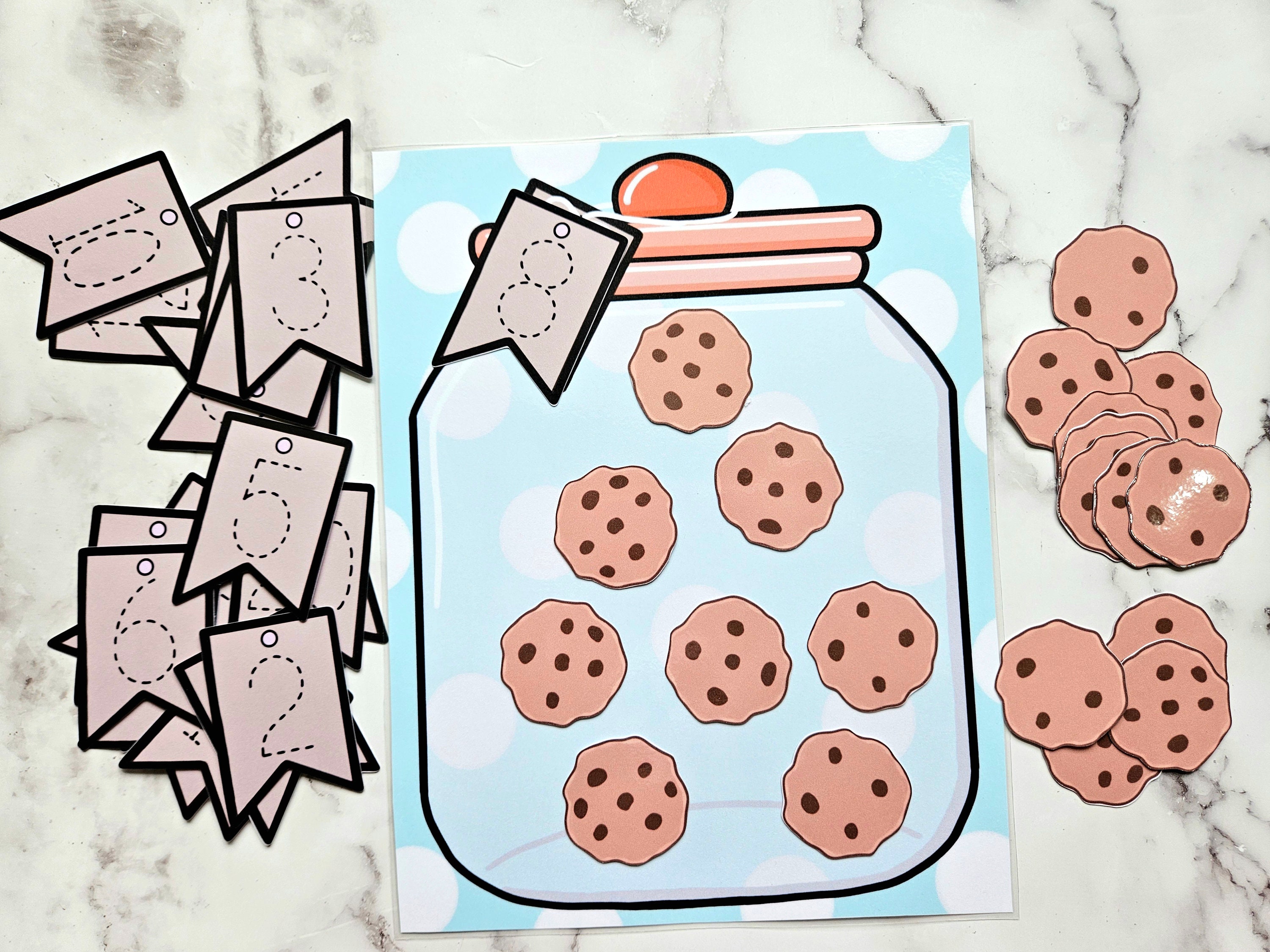 Cookie Jar Counting Practice - Number Recognition - Early Learning ...