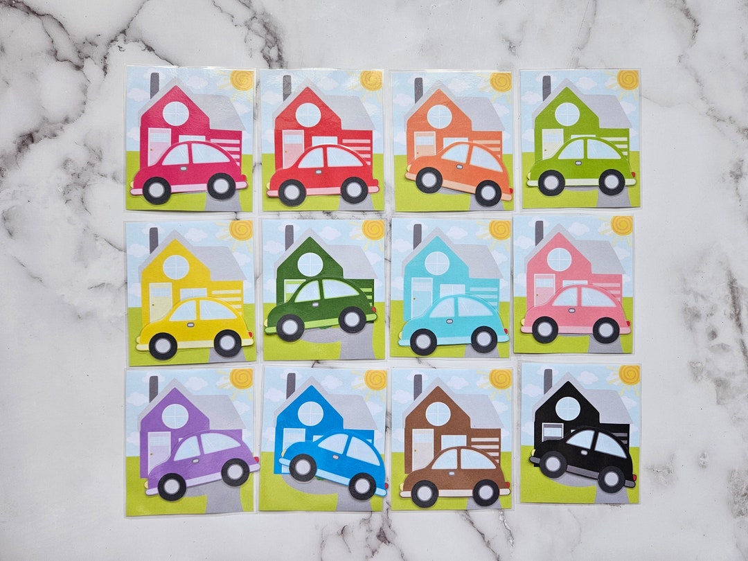 Color Matching House and Car Game: Preschool Learning (digital Download ...