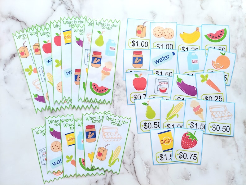 Super Market Money Math - Addition - Subtraction - Early Learning ...