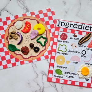 Pizza Play Dough Mat - Early Learning - Preschool Learning - Digital ...