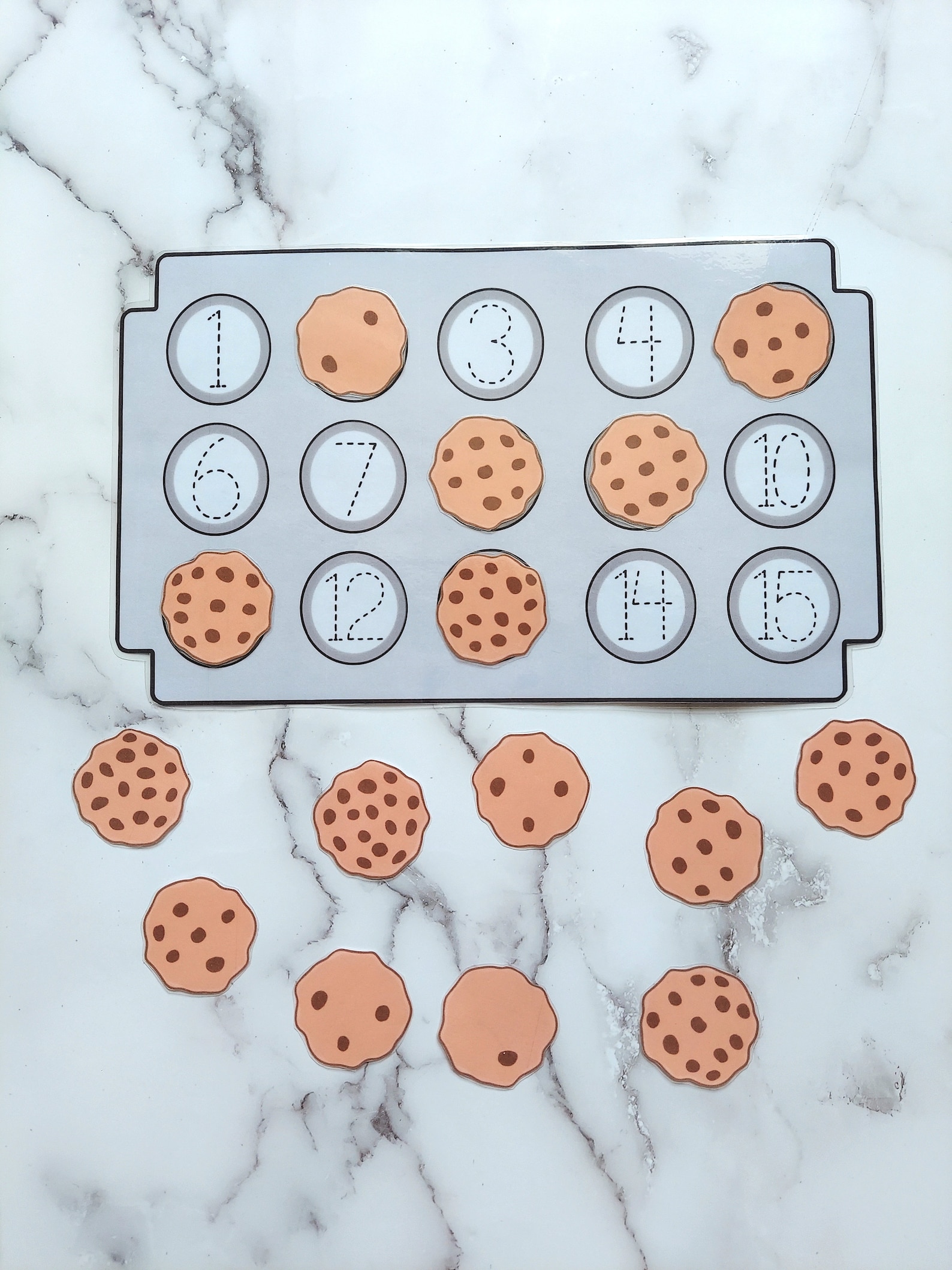 Baking Cookies Counting Practice - Number Recognition - Early Learning ...