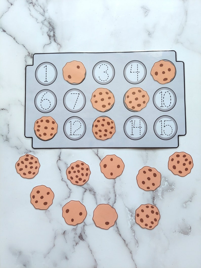 Baking Cookies Counting Practice - Number Recognition - Early Learning ...