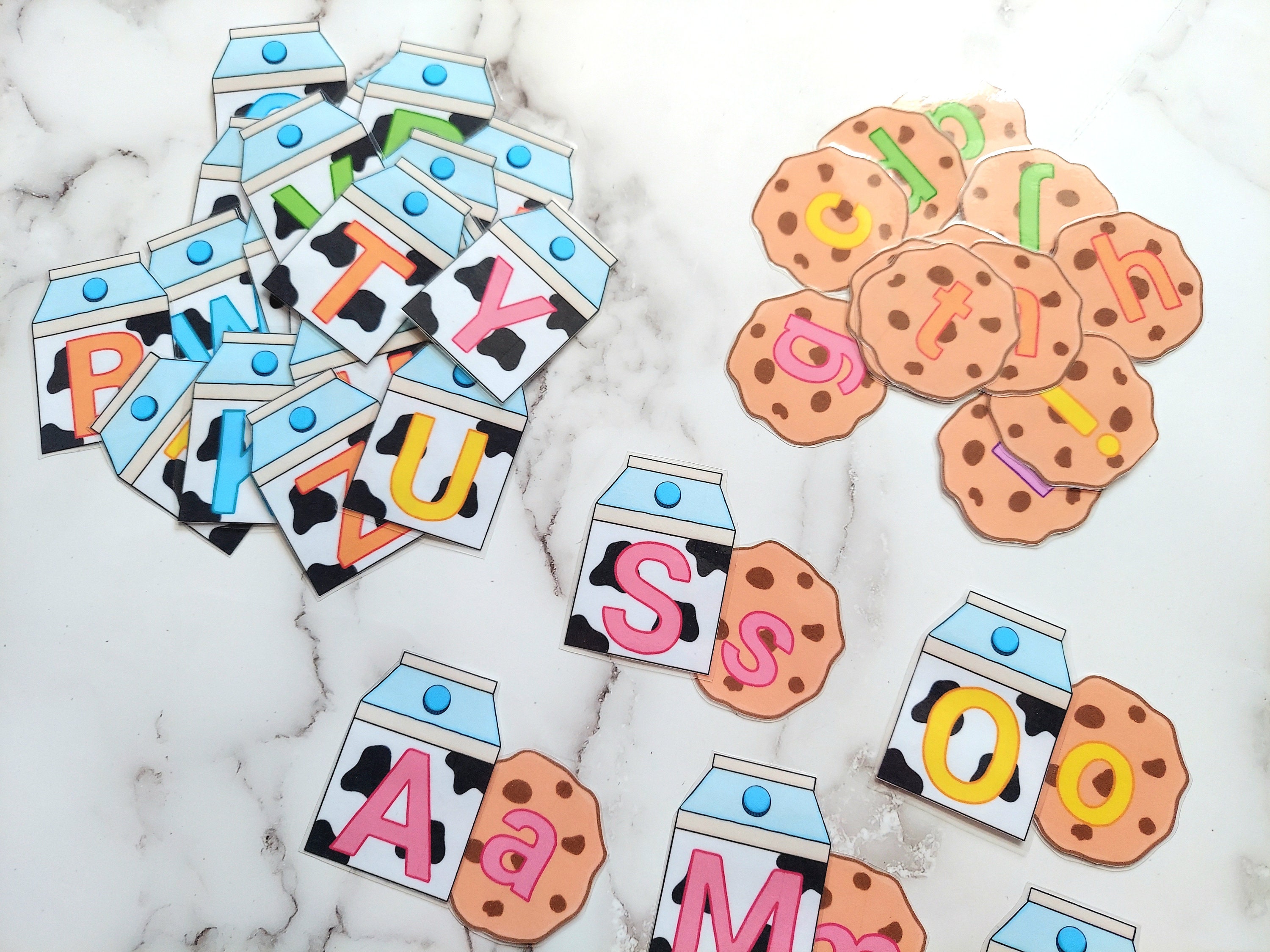 Milk and Cookies Alphabet Sort Upper and Lower Case Early Learning ...