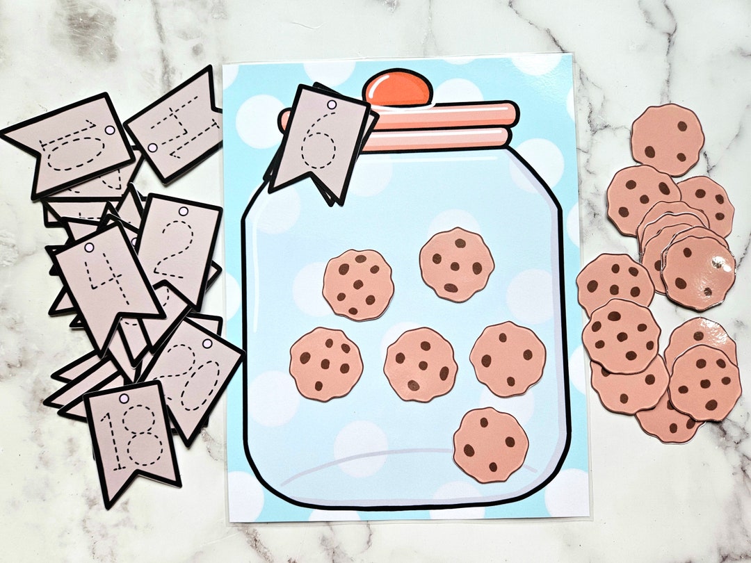 Cookie Jar Counting Practice - Number Recognition - Early Learning ...