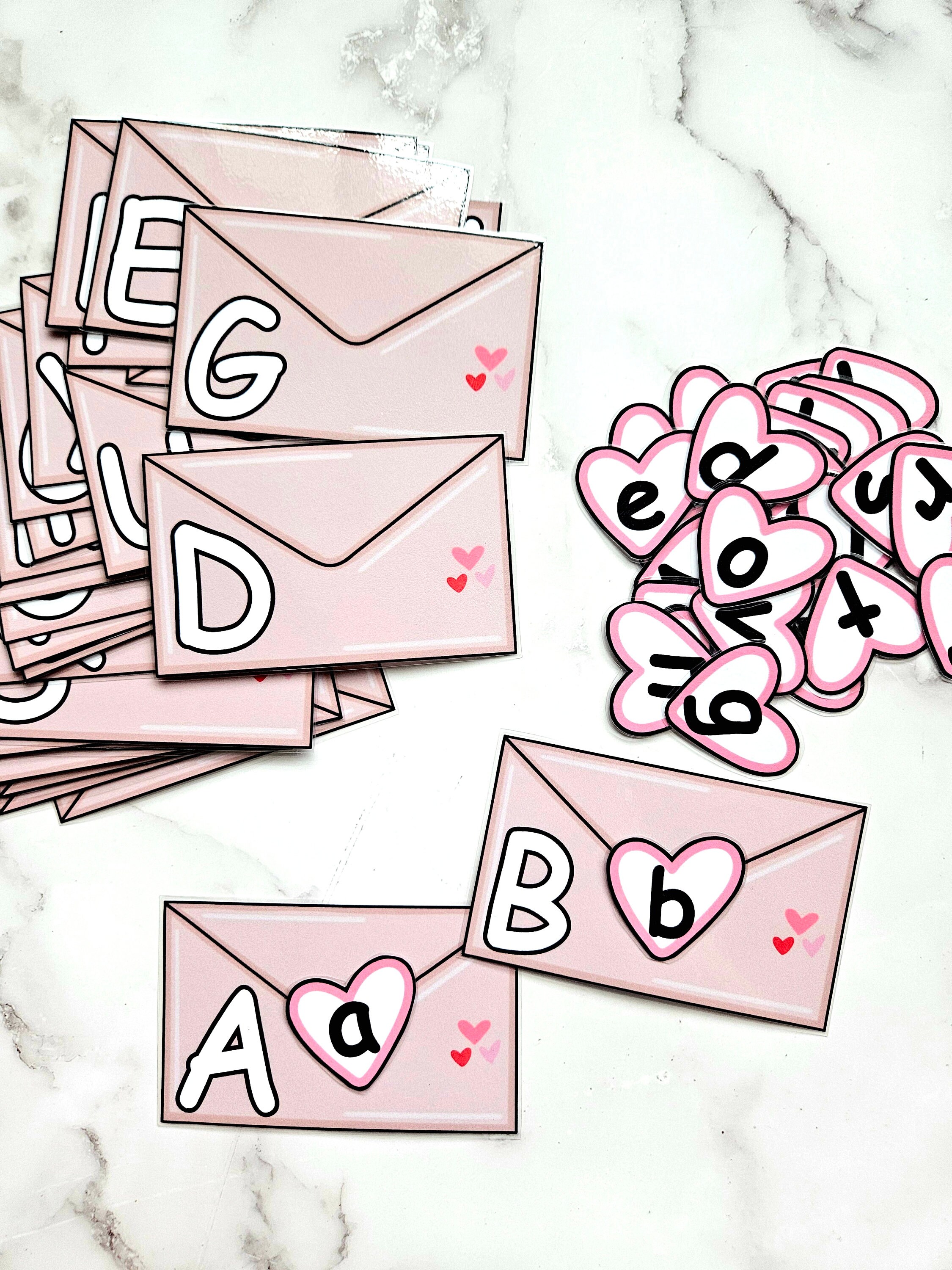 Valentine Envelope Alphabet Matching Valentine Preschool Printable ...