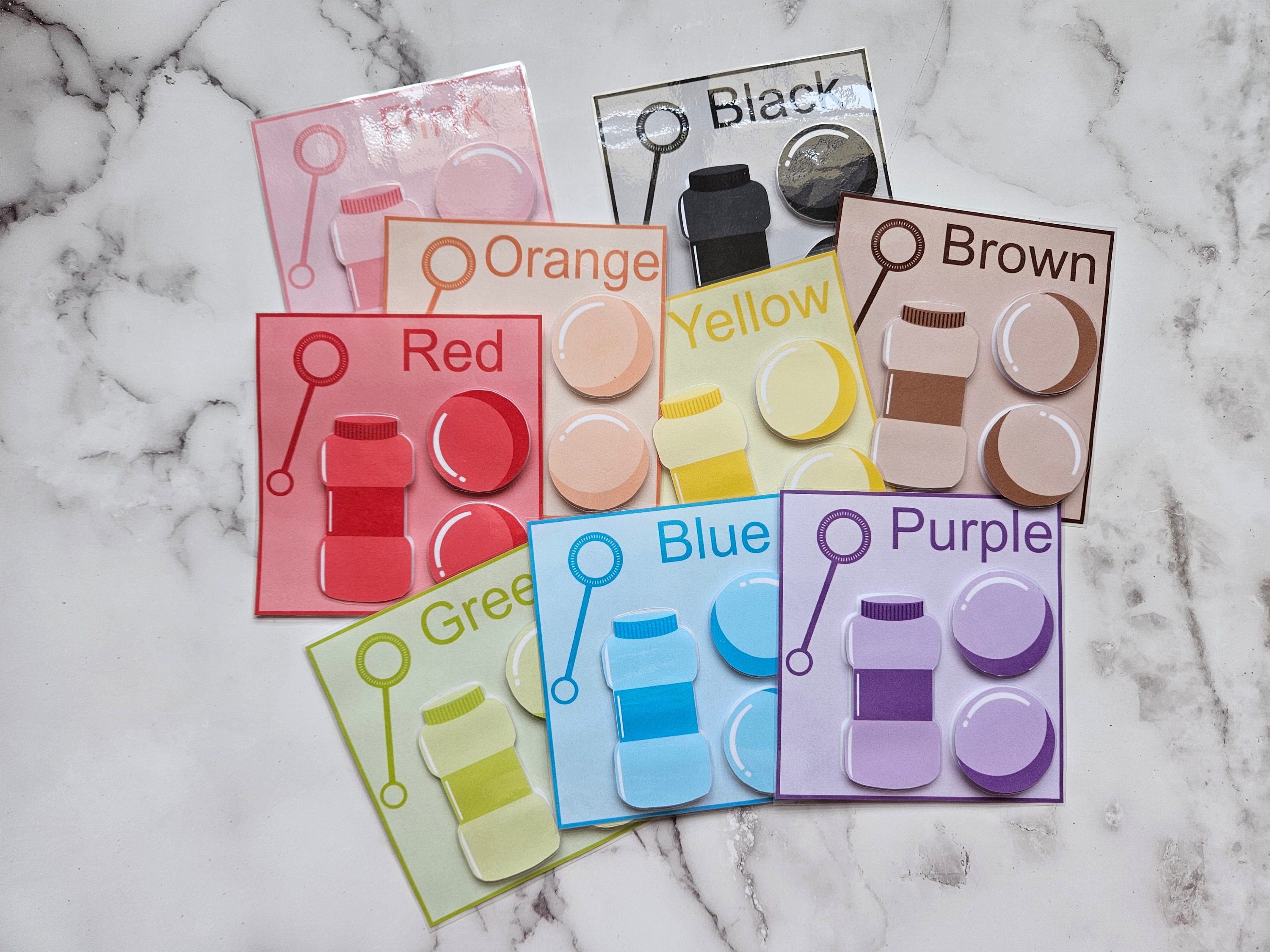 Bubble Color Matching Mats - Early Learning - Preschool Learning ...