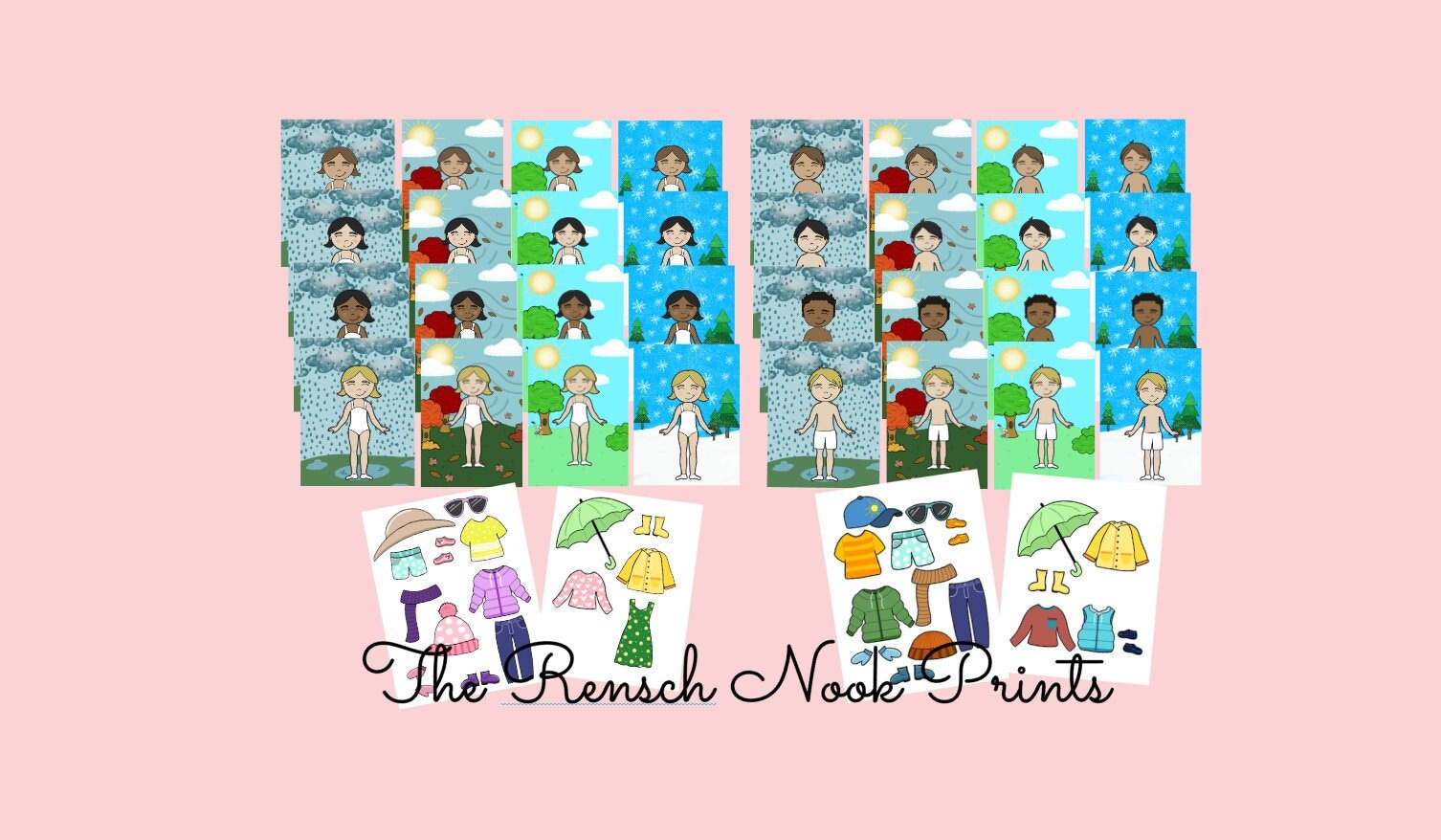 Clothing by Weather Sort - Early Learning - Preschool Learning- Digital ...