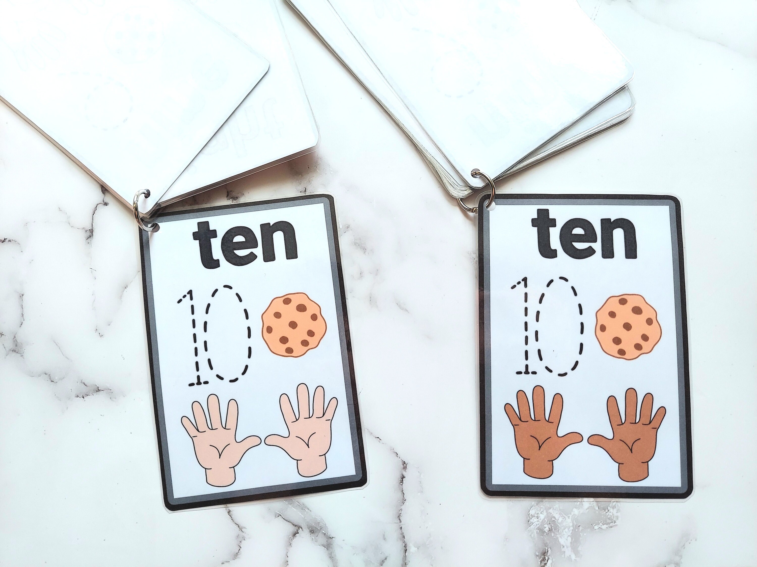 Counting Flash Cards Numbers 1-10 - Early Learning - Number Recognition ...