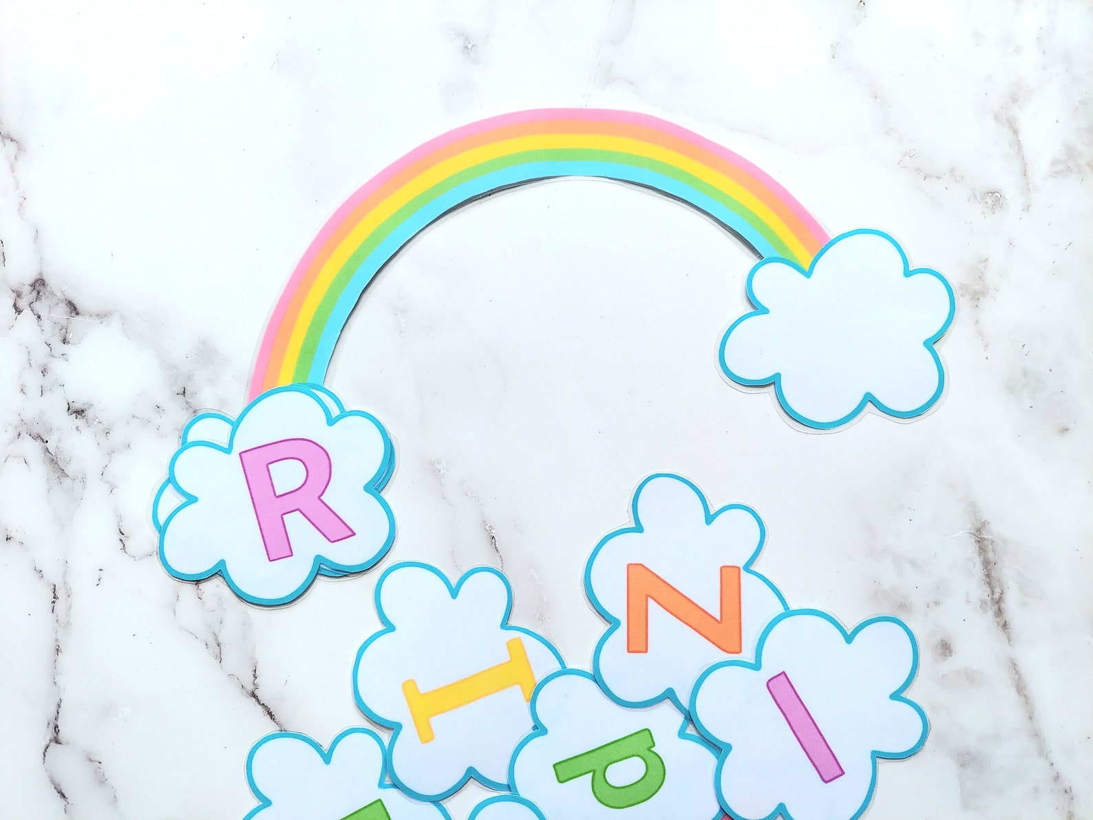 Rainbow Alphabet Sort - Upper Case and Lower Case - Letter Recognition ...