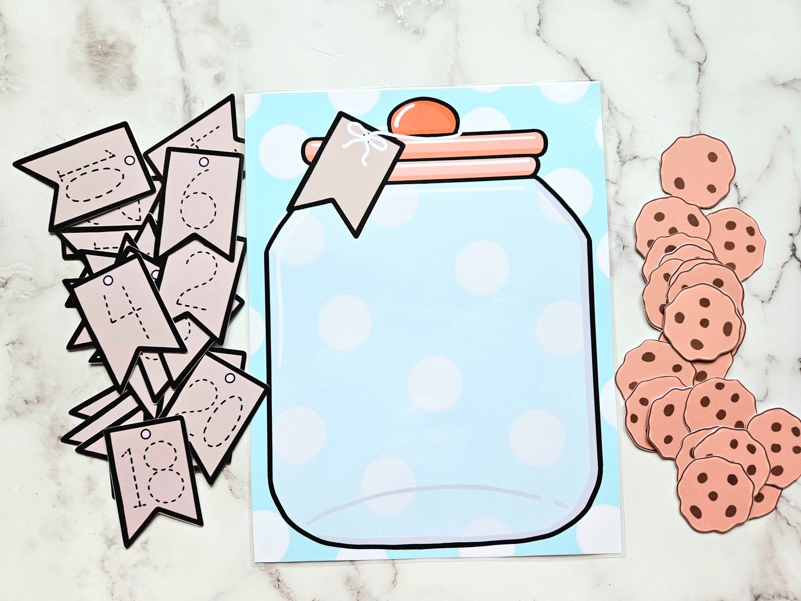 Cookie Jar Counting Practice - Number Recognition - Early Learning ...
