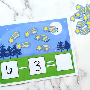 Shooting Star Math Mats - Addition - Subtraction - Early Learning ...