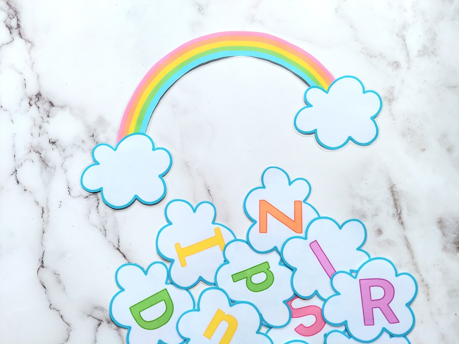 Rainbow Alphabet Sort - Upper Case and Lower Case - Letter Recognition ...