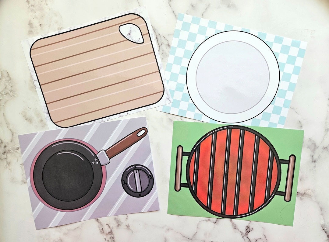 Cooking Play Dough Mats - Early Learning - Preschool Learning - Digital ...