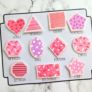 Valentine Cookie Shape Sorting Activity: Preschool Printable (digital ...