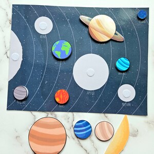 Solar System Matching Printable and Flash Cards - Early Learning ...