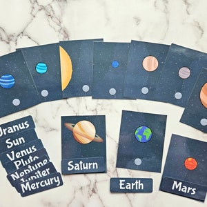 Solar System Matching Printable and Flash Cards - Early Learning ...