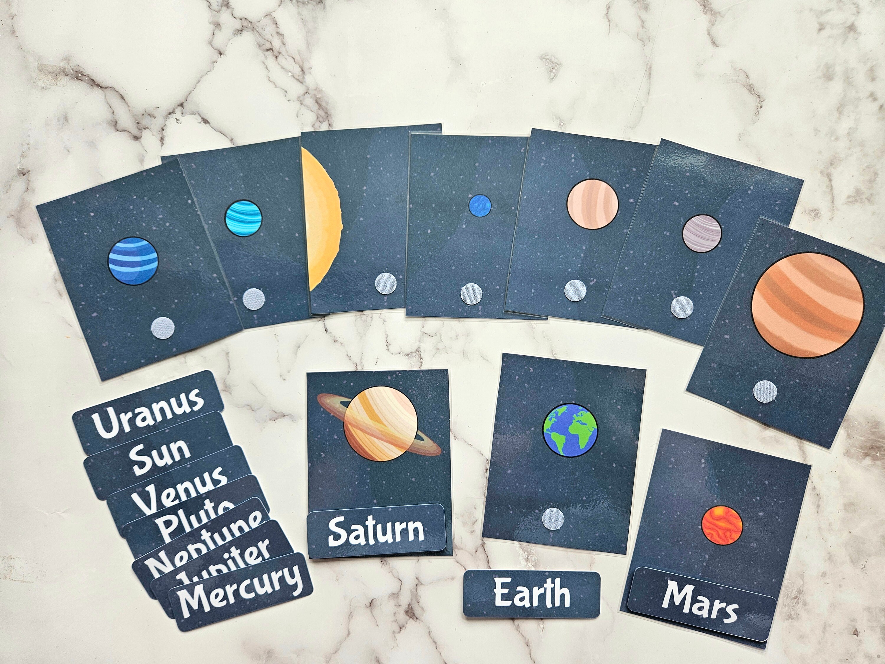 Solar System Matching Printable and Flash Cards - Early Learning ...