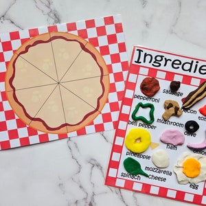 Pizza Play Dough Mat - Early Learning - Preschool Learning - Digital ...