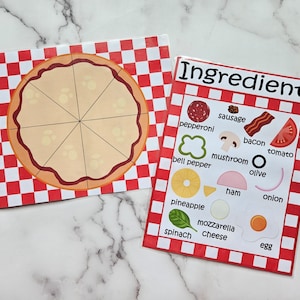 Pizza Play Dough Mat - Early Learning - Preschool Learning - Digital ...