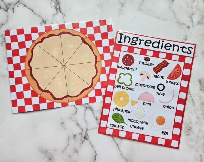 Pizza Play Dough Kit, Pizza Sensory Kit, Pizza Playdough Kit, Pizza Toy ...