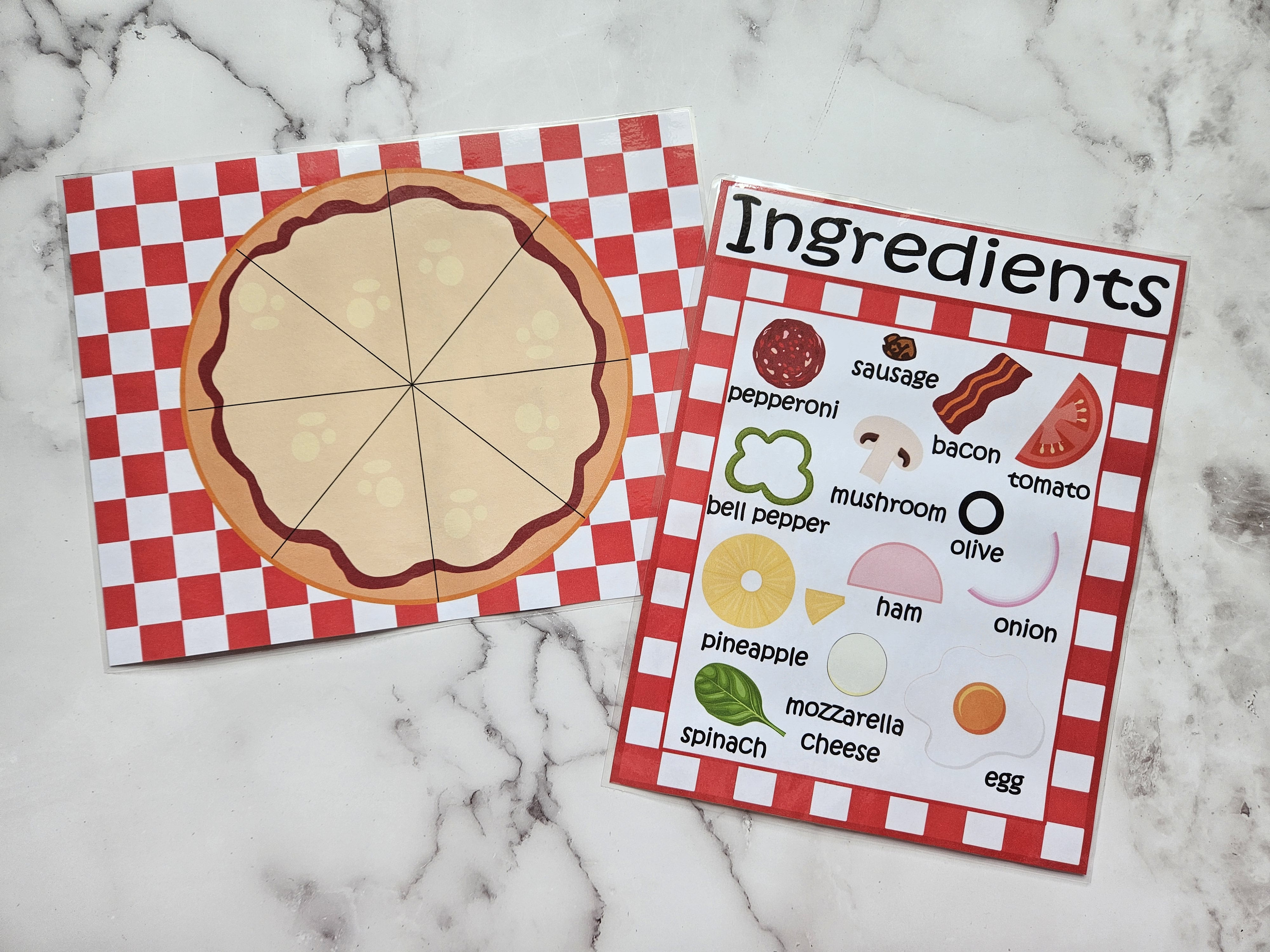 Pizza Play Dough Mat - Early Learning - Preschool Learning - Digital ...