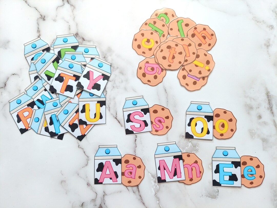Milk and Cookies Alphabet Sort - Upper and Lower Case - Early Learning ...