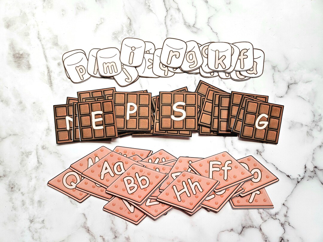 Smores Alphabet Matching - Upper Case and Lower Case Letters - Early ...