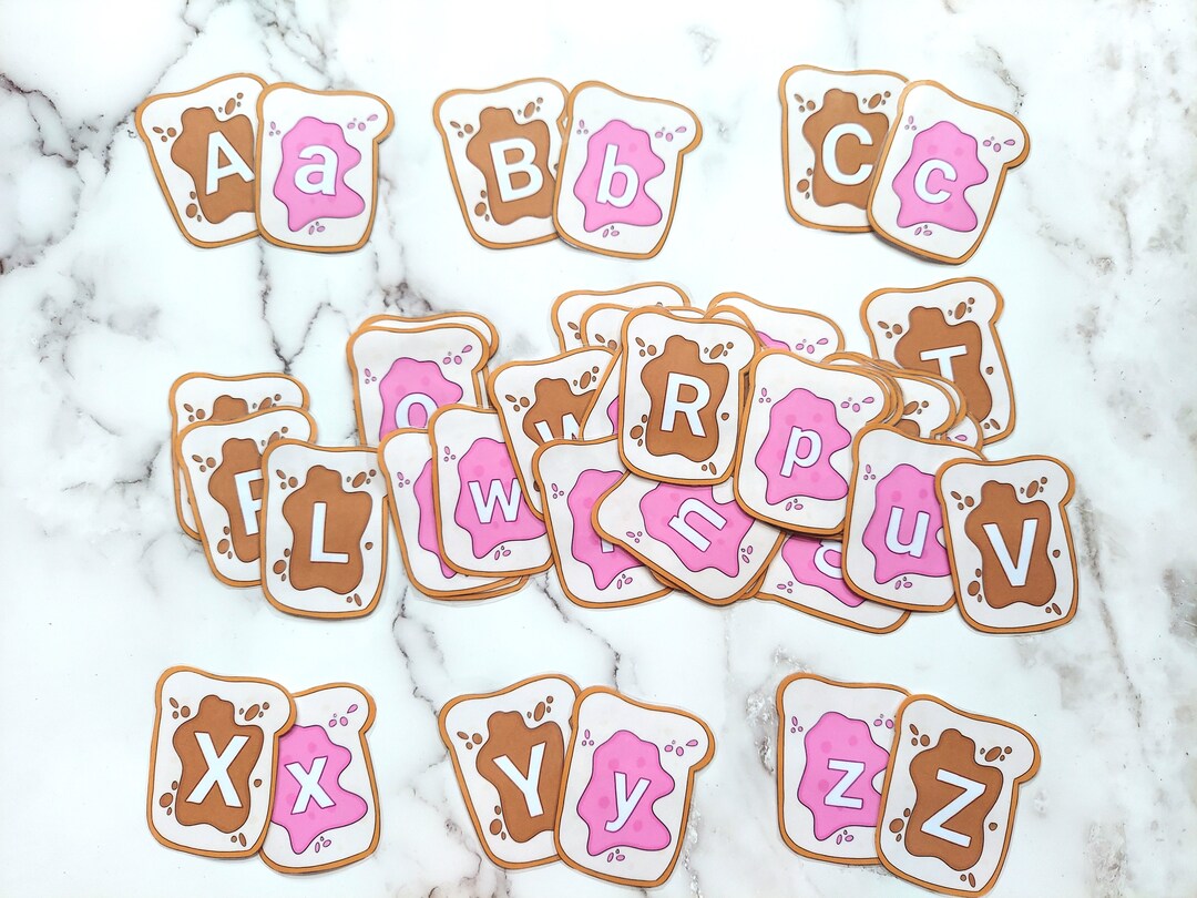 PB&J Alphabet Matching - Upper Case and Lower Case Letters - Peanut ...