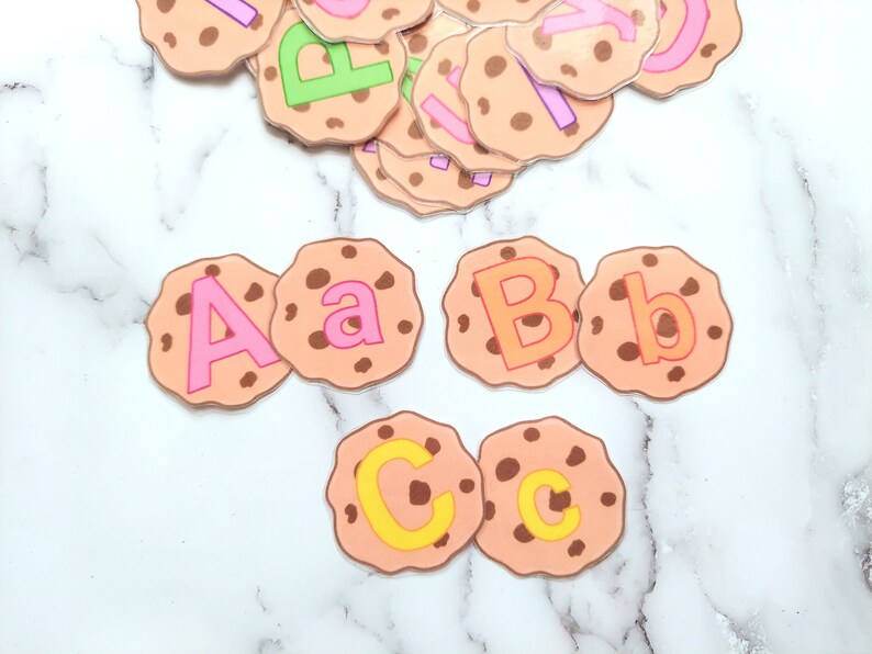 Cookie Alphabet Matching - Upper and Lower Case Letters - Early ...