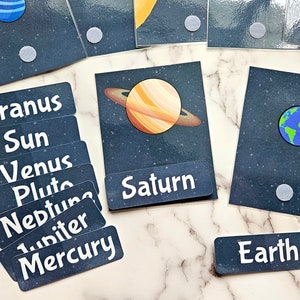 Solar System Matching Printable and Flash Cards - Early Learning ...