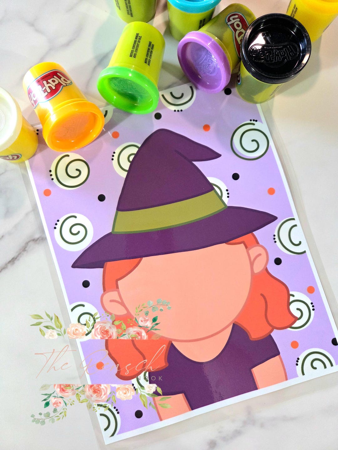 Halloween Witch Play Dough Mat - Emotions - Early Learning - Preschool ...