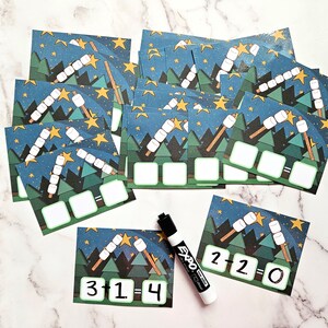 Camping Themed Addition and Subtraction Numbers 1-5 - Math - Early ...