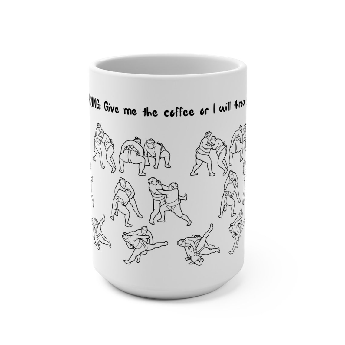 Sumo Mug, Sumo Throw, Sumo Coffee Cup, Sumo Coffee Mug, Sumo Lover ...