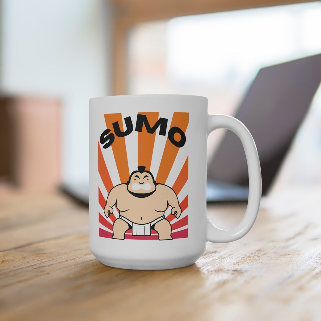 Sumo Mug, Sumo Coffee Cup, Sumo Coffee Mug, Coffee Mug 15oz. - Etsy