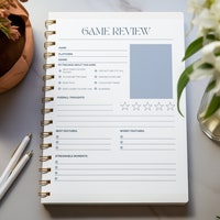 Video Game Review Printable Worksheet Green Cozy Gaming Reviews ...