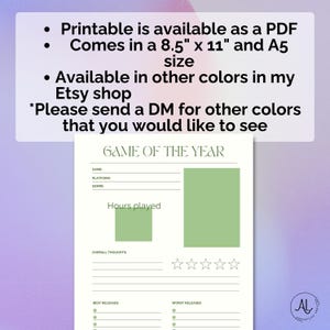 Video Game Review Printable Worksheet Blue Cozy Gaming Review Streamer ...