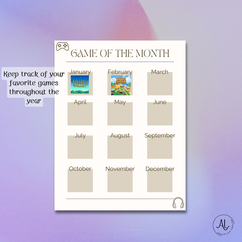 Video Game Review Printable Worksheet Brown and Beige Cozy Gaming ...