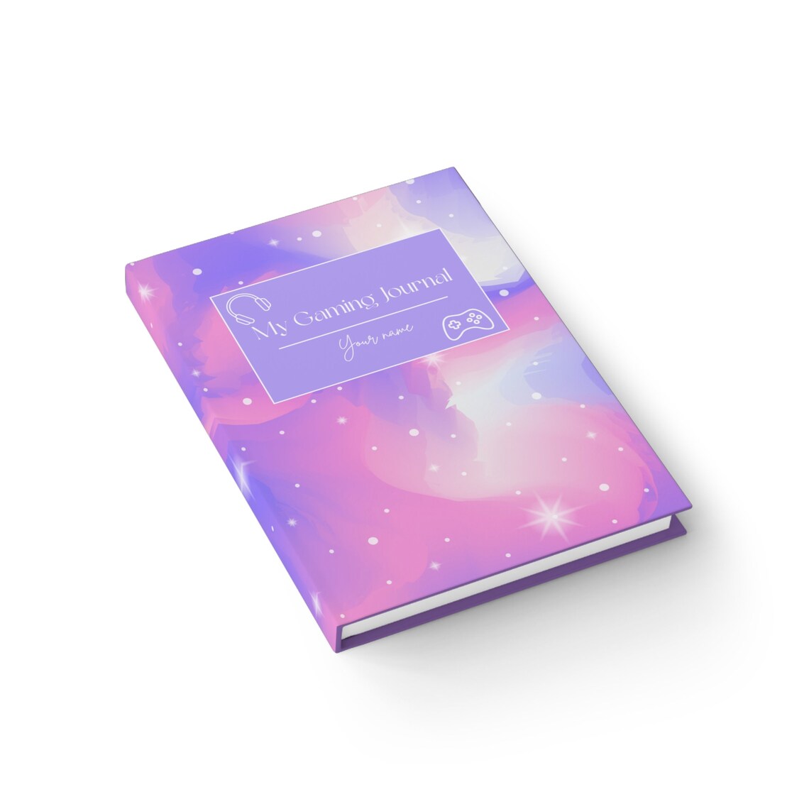 Personalized Gaming Journal Pink and Purple Galaxy Gift for Gamer Video ...